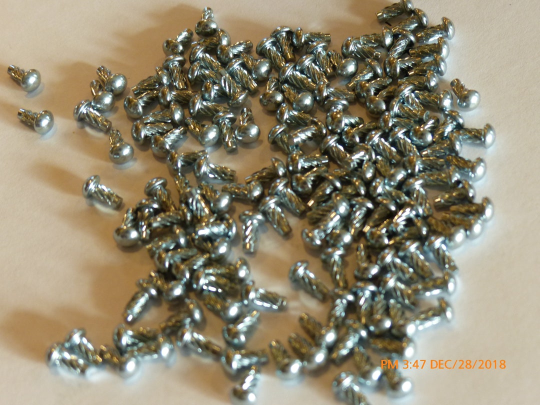 500 - Rivet - #4 - 1/4" - Spiral U-drive Cadmium Rivets - Steel Rivet ...