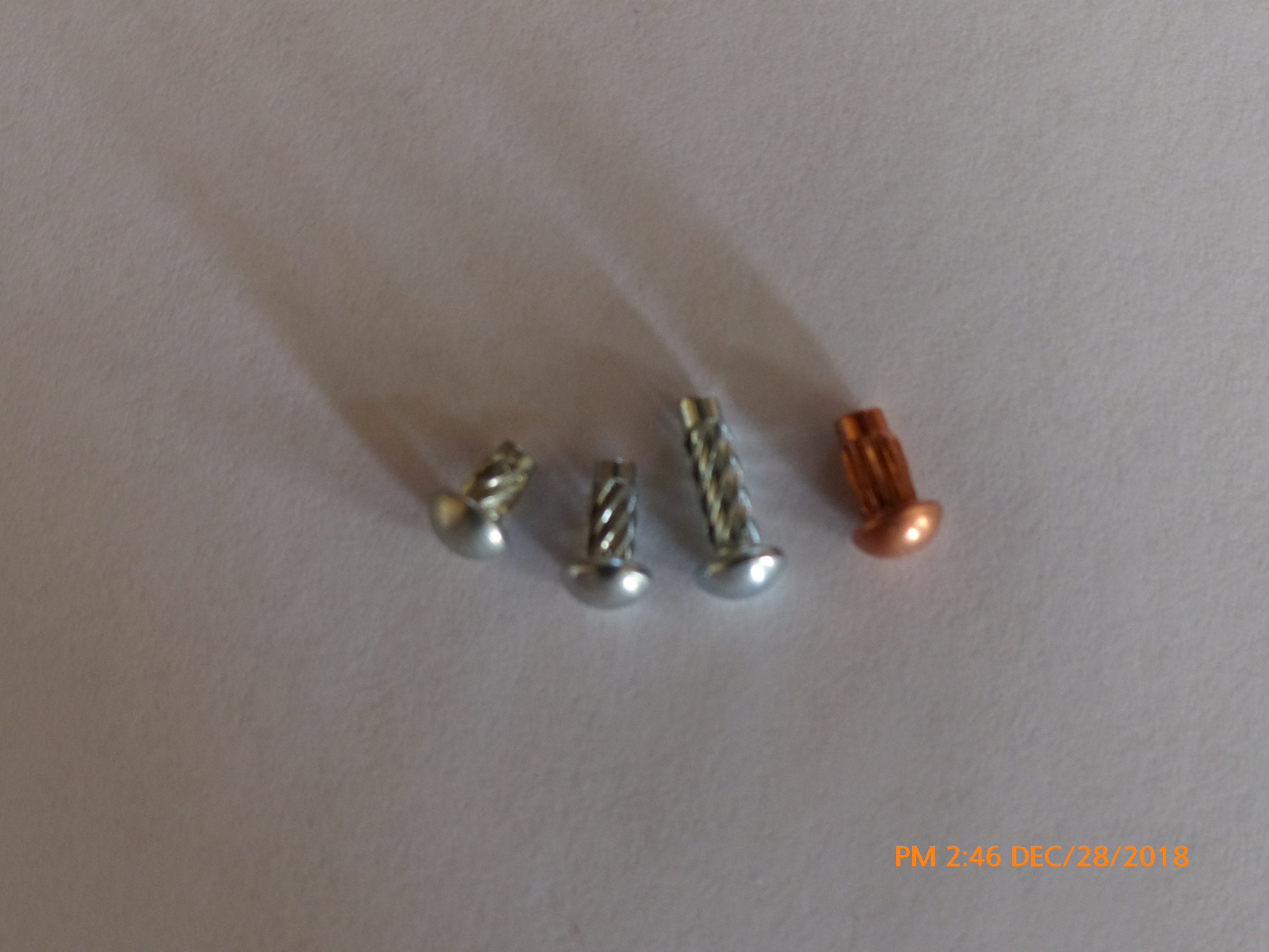 100 Rivet 4 3/16 Spiral U-drive Cadmium Rivets Steel Rivet Zinc Finish ...