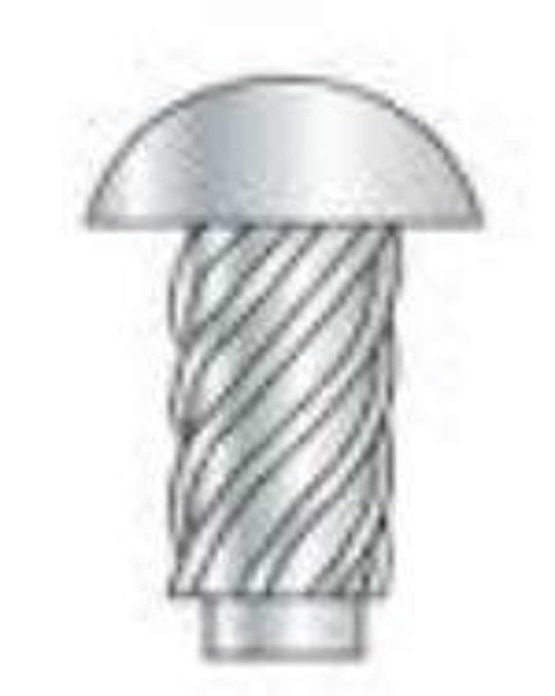 100 - Rivet - #4 - 3/16" - Spiral U-drive Cadmium Rivets - Steel Rivet ...
