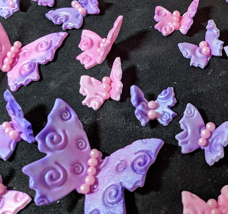 36 Edible OMBRE Gum Paste/fondant Butterfly Cake or Cupcake - Etsy