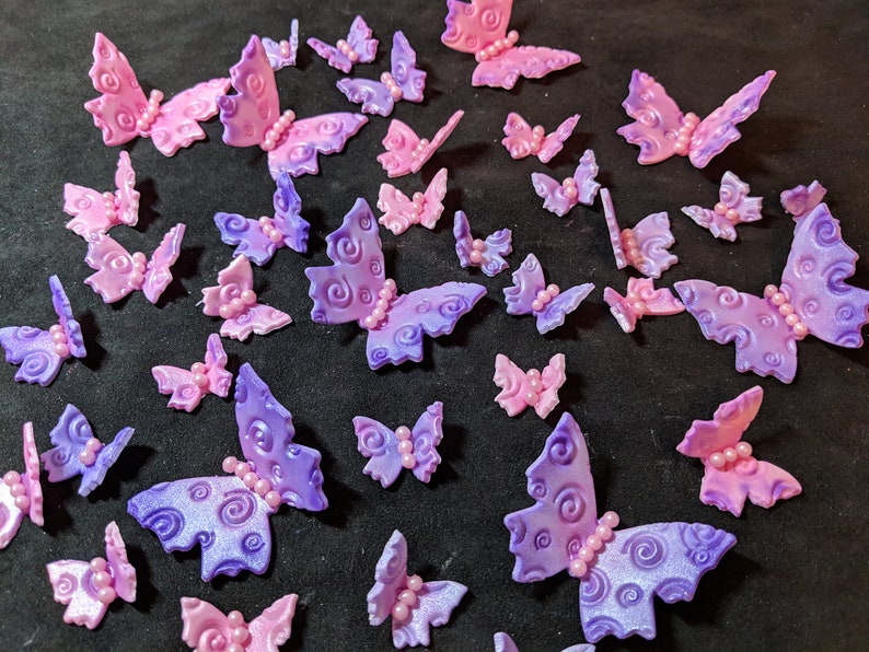 36 Edible OMBRE Gum Paste/fondant Butterfly Cake or Cupcake - Etsy