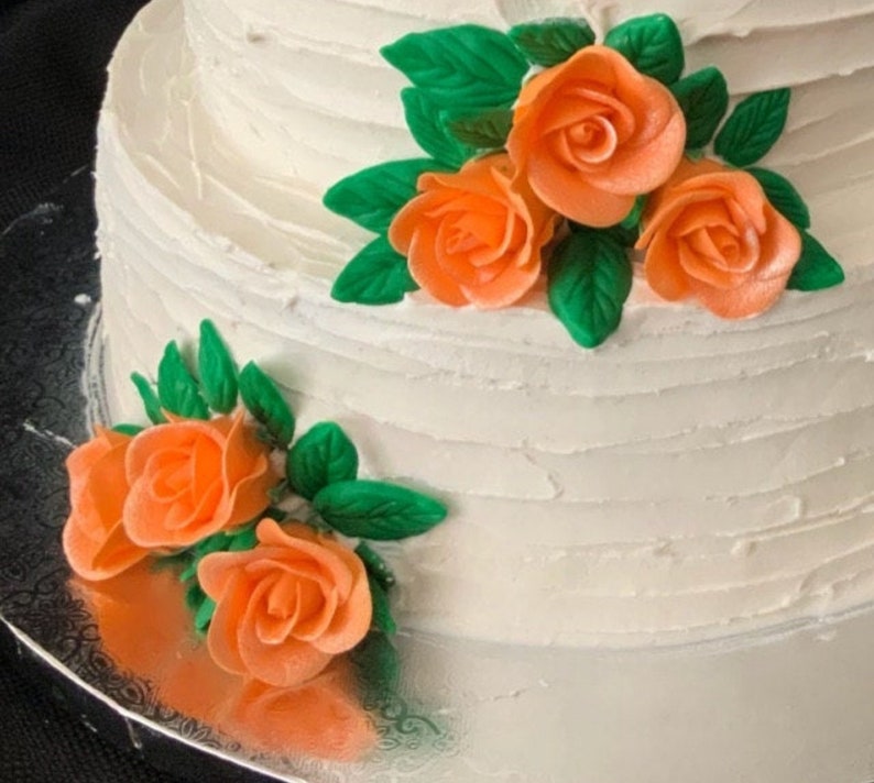 12 Edible Small Red ROSES 1.5/ Gum Paste / Fondant / - Etsy