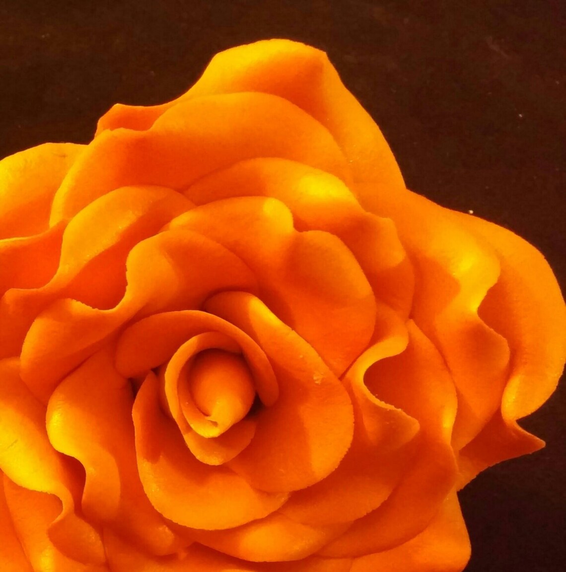 3 Edible ROSES With Green LEAVES / Fall Autumn Colors / Gum Paste ...