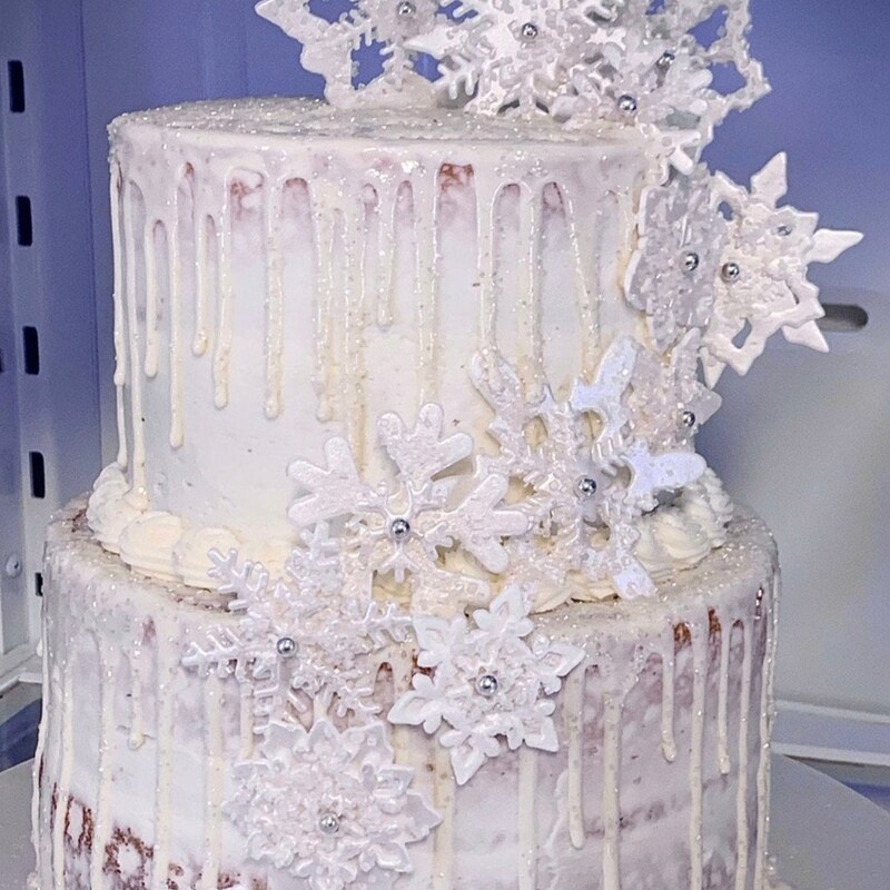 Snowflake Wedding Cake Topper - Etsy