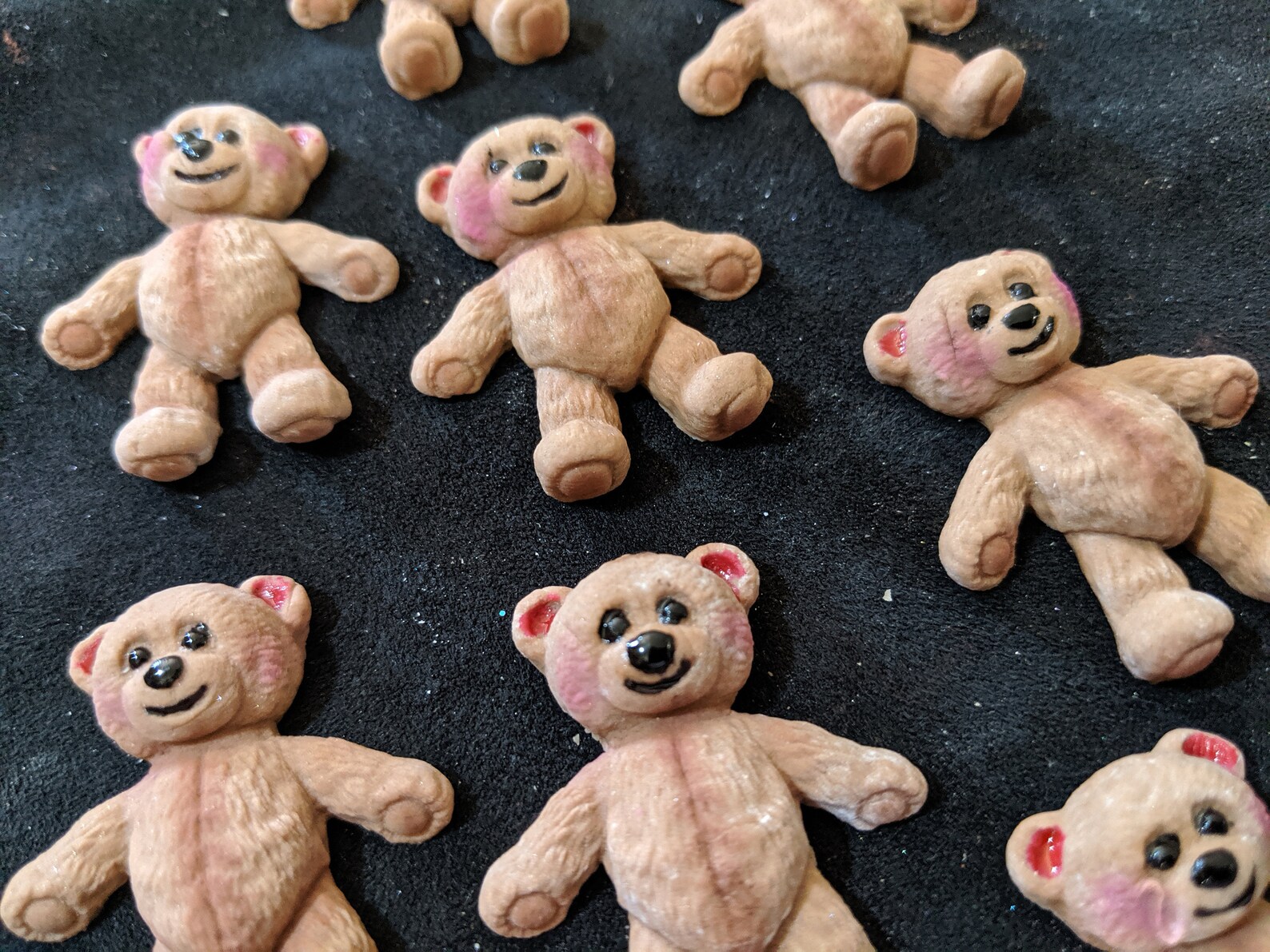 Edible TEDDY BEARS /teddy Bears / Any Color / Gum Paste / | Etsy