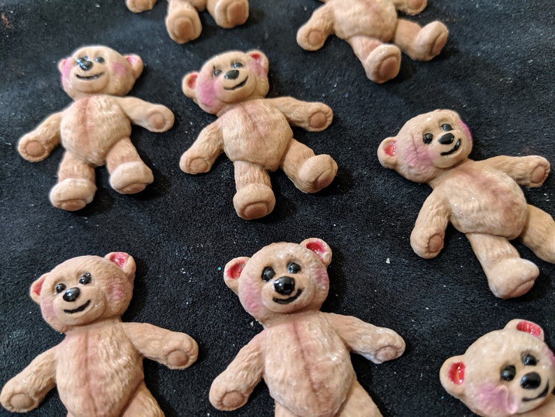 Edible TEDDY BEARS /teddy Bears / Any Color / Gum Paste / | Etsy