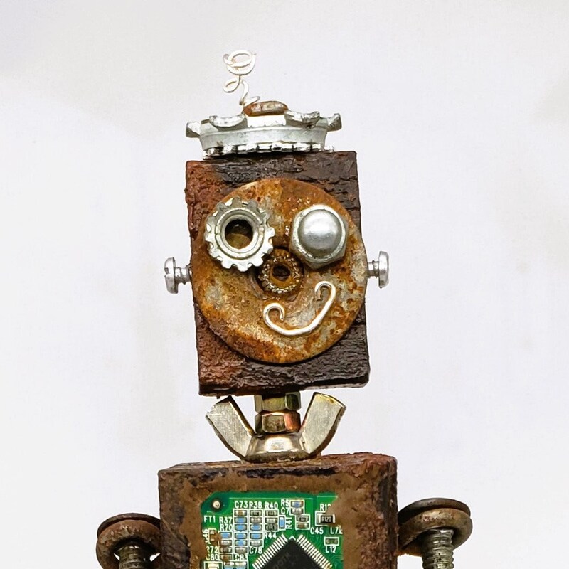 Robot Assemblage - Etsy