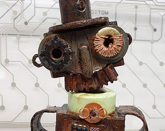 Meg-a-hertz - One of a Kind Unique Creation - Found Objects Robot ...