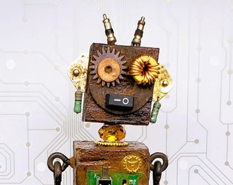 Com-pat-ible - One of a Kind Unique Creation - Found Objects Robot ...