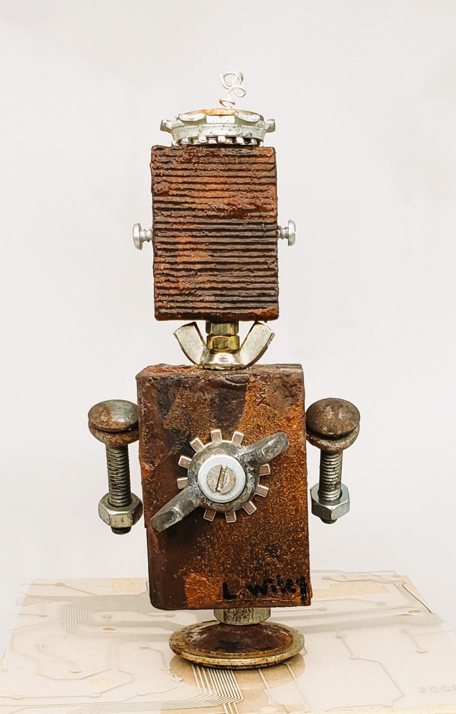 Com-pat-ible - One of a Kind Unique Creation - Found Objects Robot ...