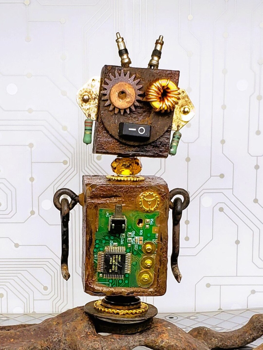 Meg-a-hertz - One of a Kind Unique Creation - Found Objects Robot ...