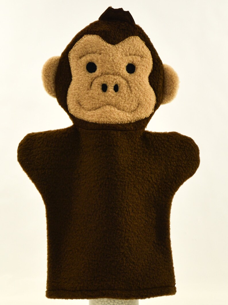 Monkey Hand Puppet - Etsy