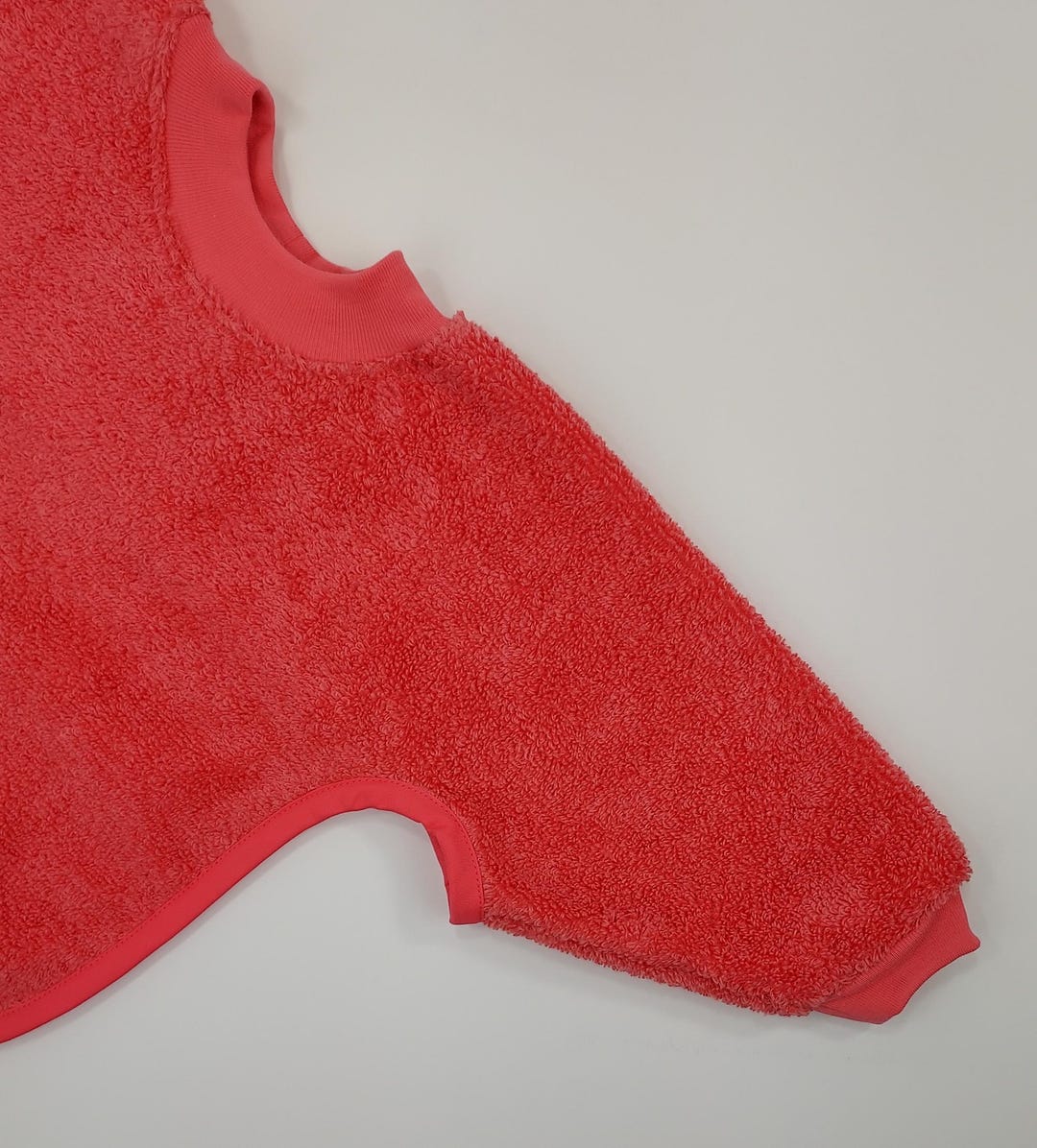 Coral Pullover Baby to Toddler Bib With Sleeves - Etsy