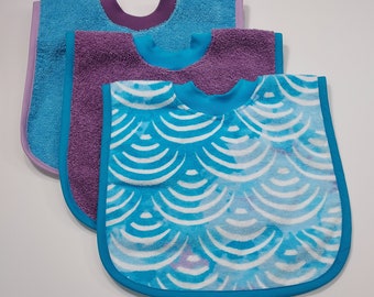 Pullover Baby to Toddler Bibs Set of Three Set 28 - Etsy