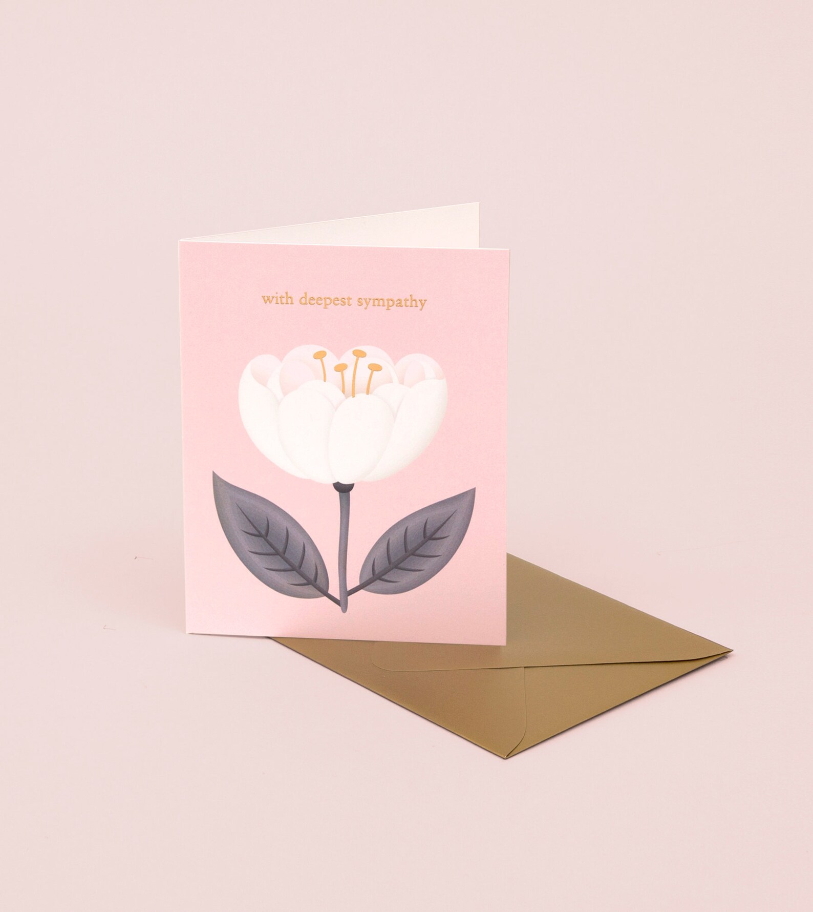 White Poppy Sympathy Card - Etsy