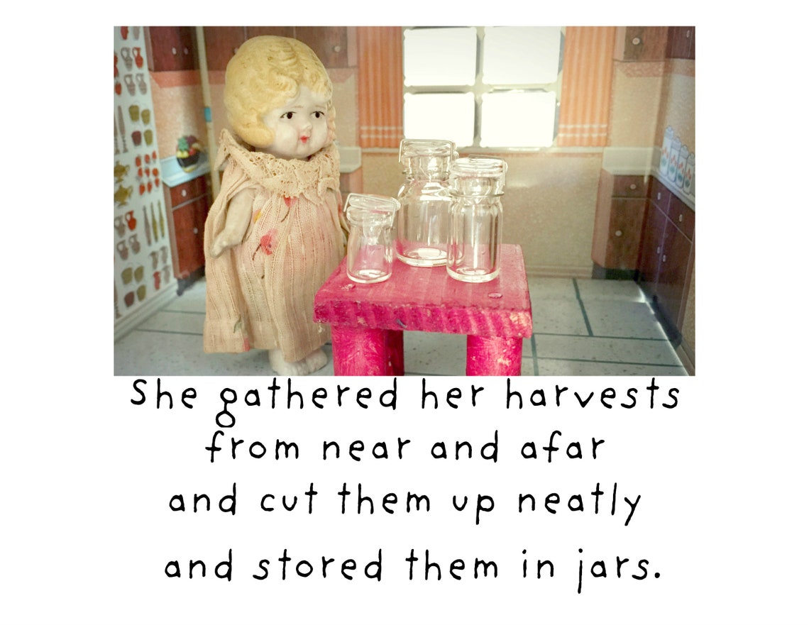 Funny Canning Card Gathered Her Harvests Preserving Food Stationary - Etsy