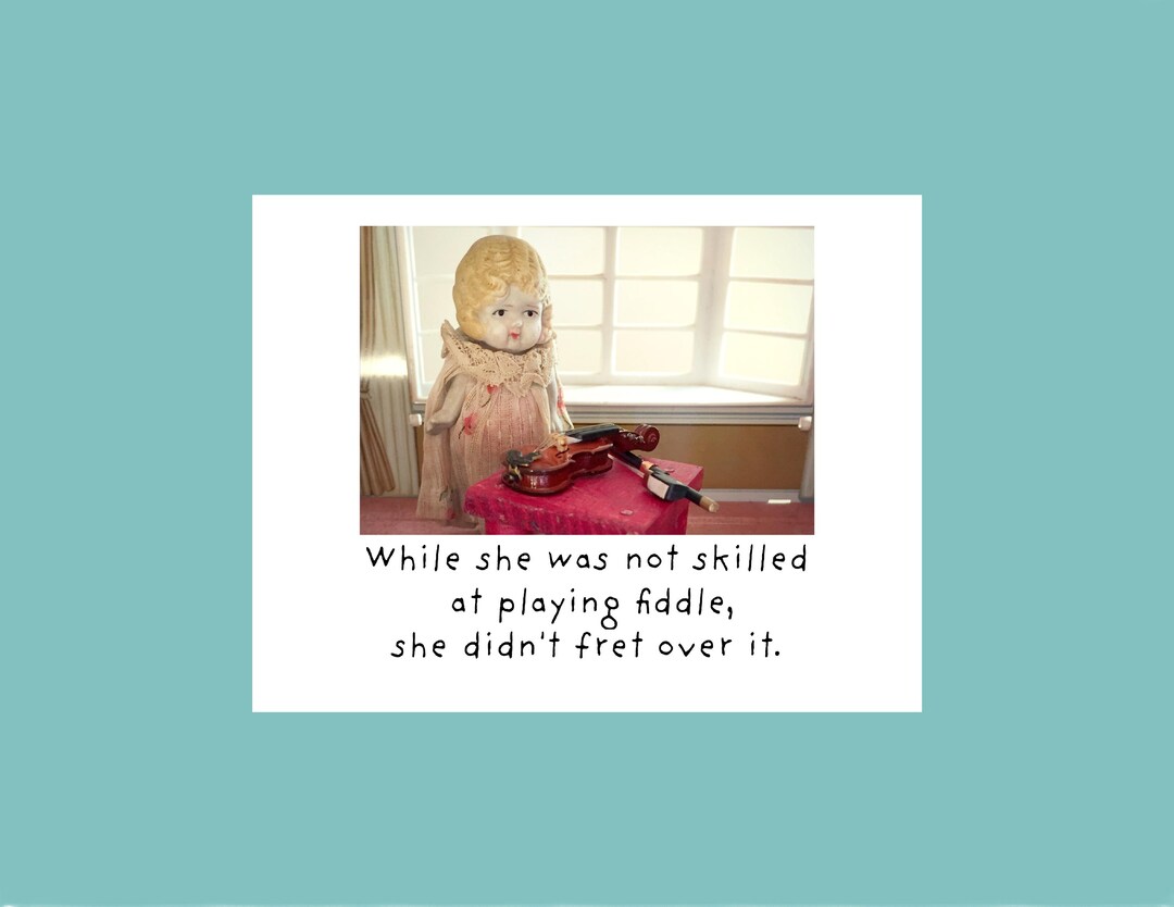 Funny Fiddle Card Music Humor Violin Greeting Card - Etsy