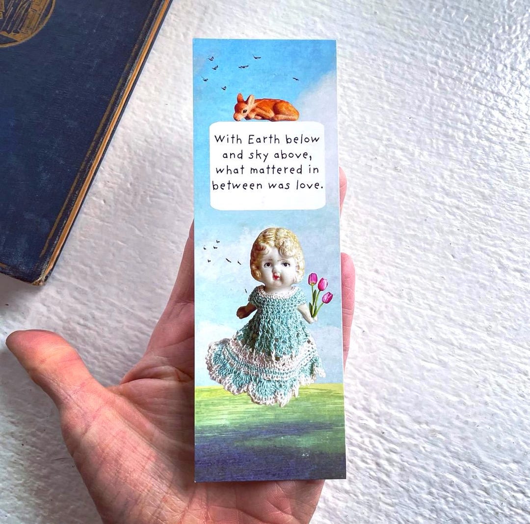 Poetry Bookmarks "with Earth Below & Sky Above What Mattered in Between ...