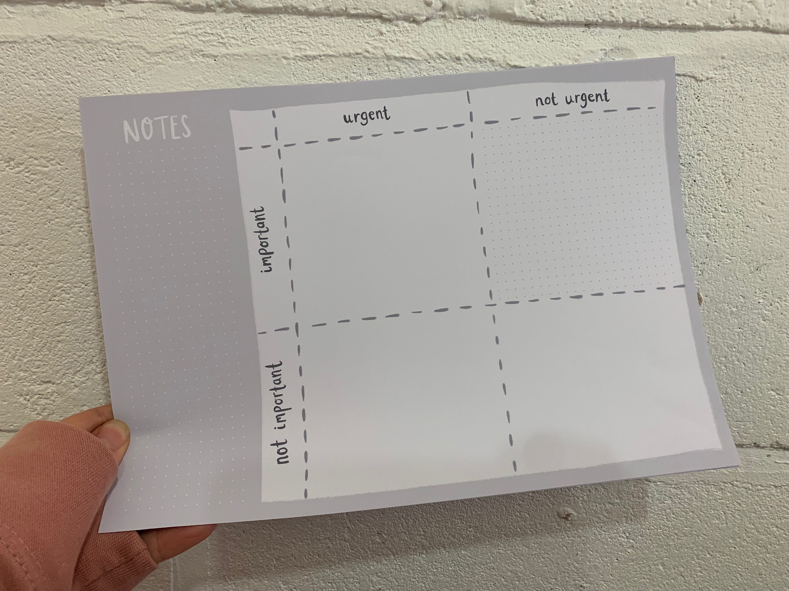 Cute A4 Eisenhower Matrix Desk Pad Organiser | *digital Download ...