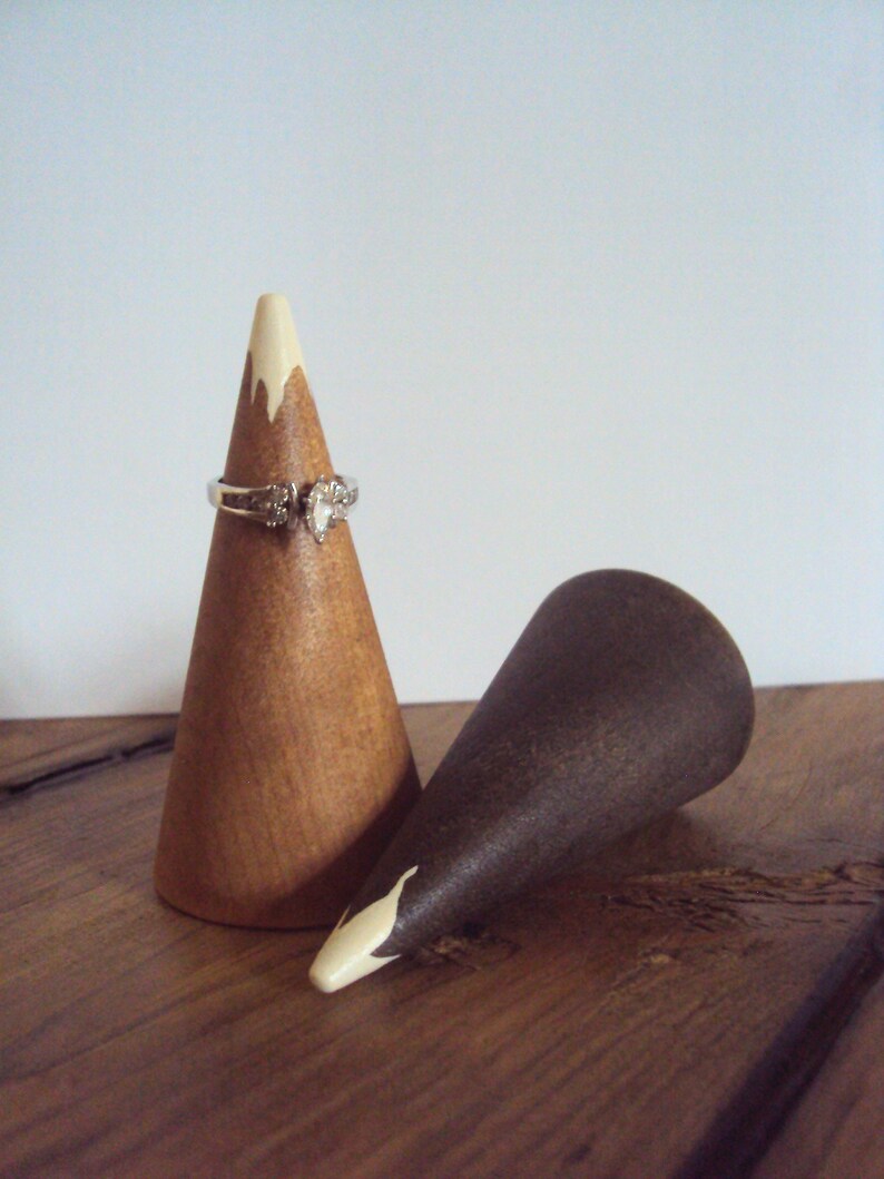 Monogrammed Initials Mountain Ring Cone Custom Men's | Etsy