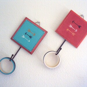 Tribal Arrow Wall Hanger - Modern Southwestern Decor - Boho Hat Hook ...