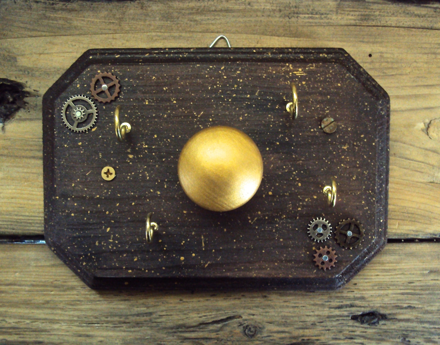 Steampunk Jewelry Display Organizer - Industrial Chic Necklace Holder ...