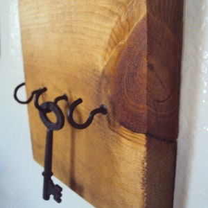 Small Wood Key Holder Rustic Chic Herb Drying Rack Rustic Industrial ...