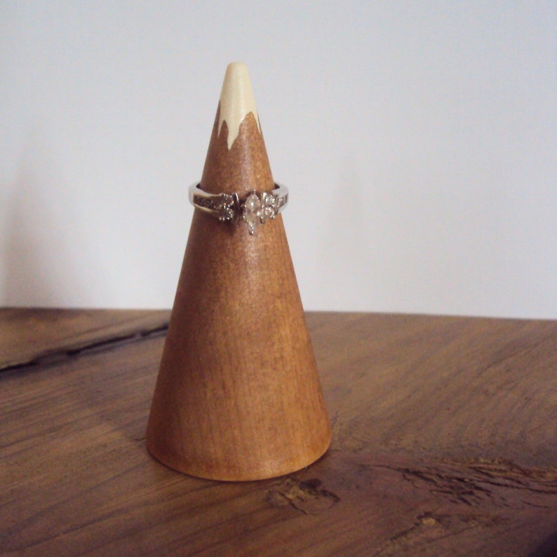 Monogrammed Initials Mountain Ring Cone Custom Men's | Etsy