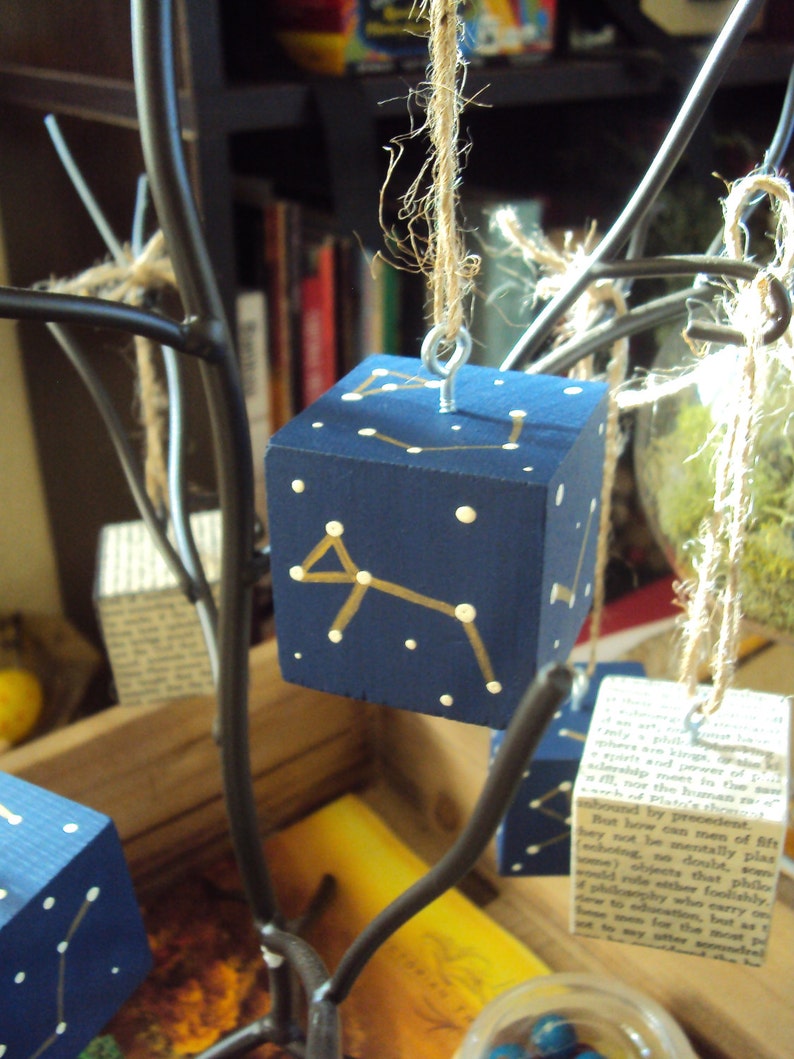 Constellation Cube Ornament Celestial Stars Sky Decor | Etsy