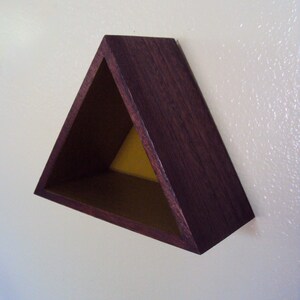 6" Wood Triangle Shelf - Scandinavian Modern Wall Decor - Rustic Wall ...