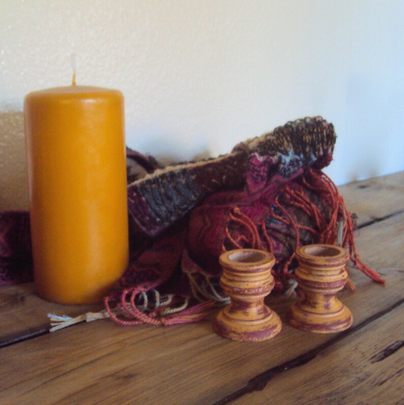 Small Primitive Candle Cups Fall Hostess Gift Rustic - Etsy