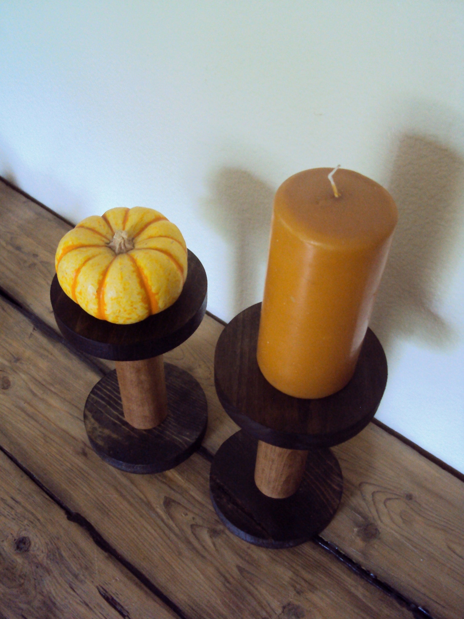 Two Industrial Wooden Spools Indoor Plant Stands Primitive - Etsy