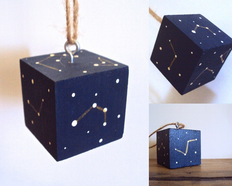 Constellation Cube Ornament Celestial Stars Sky Decor | Etsy