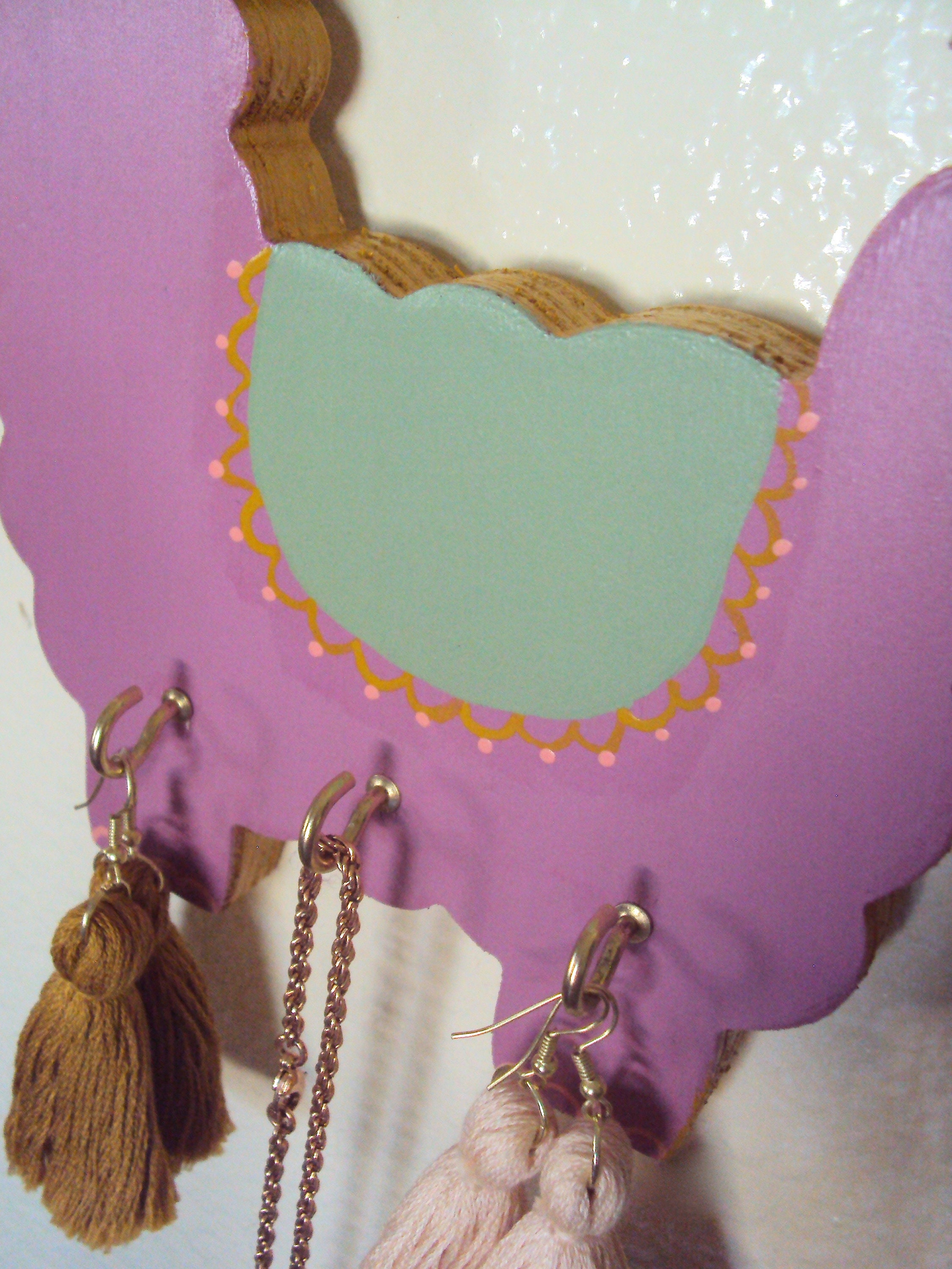 Llama Jewelry Hanger Wall Animal Key Rack Wooden Necklace | Etsy