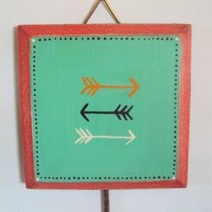 Tribal Arrow Wall Hanger - Modern Southwestern Decor - Boho Hat Hook ...