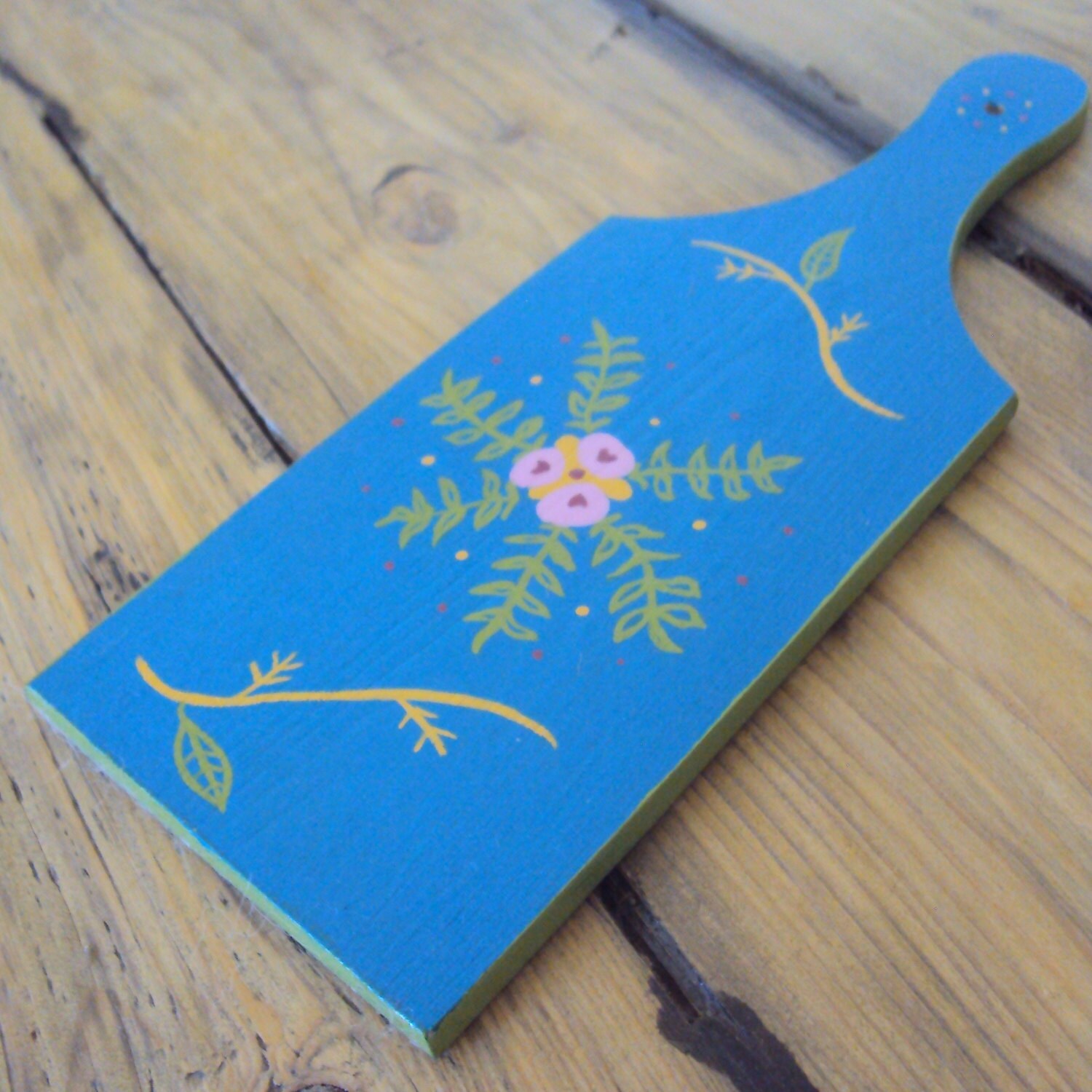 Decorative Floral Wall Paddle - Bohemian Kitchen Decor - Boho Bread ...