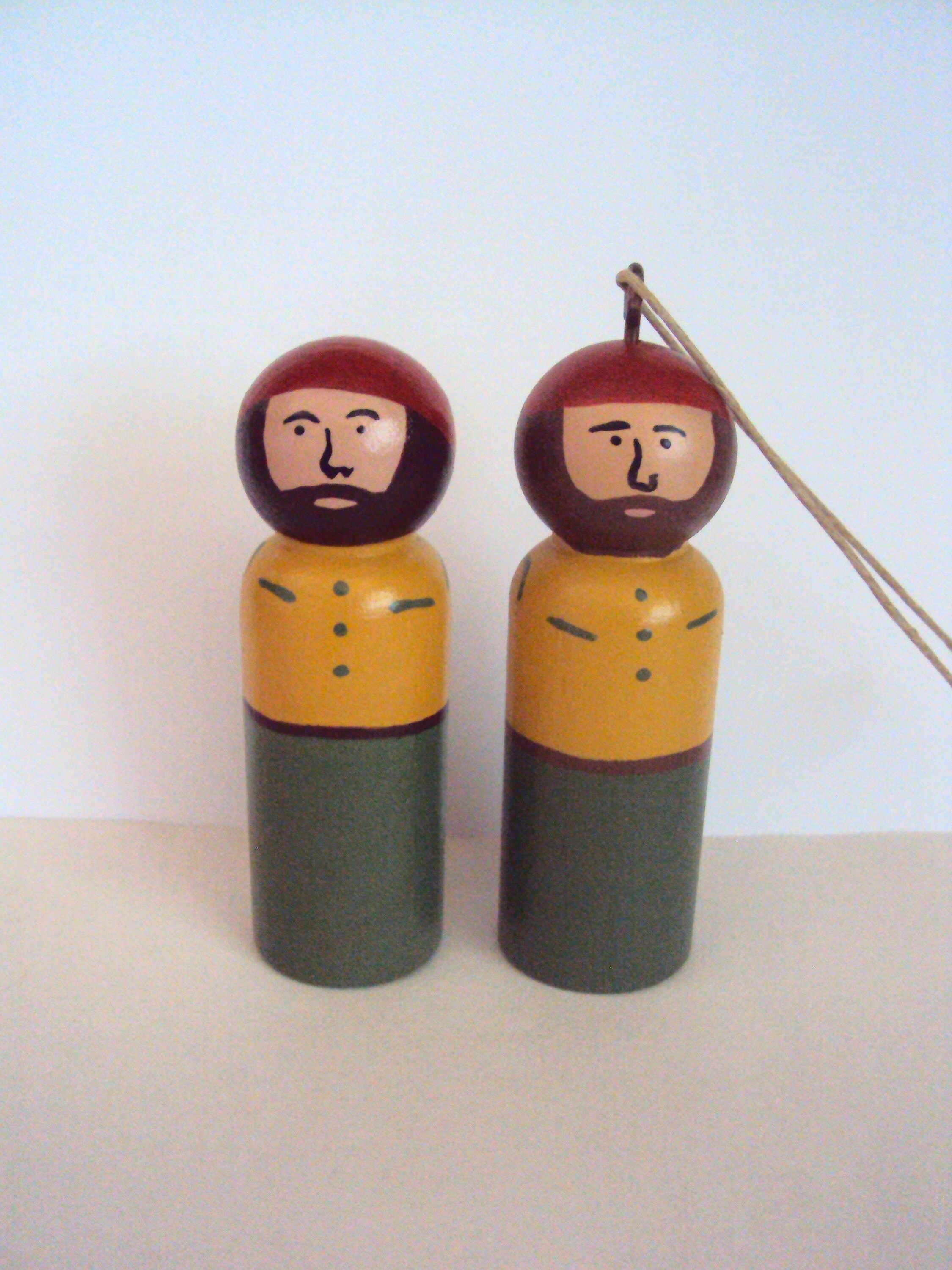 Wood Lumberjack Ornament Hanging Mountain Man Ornament | Etsy