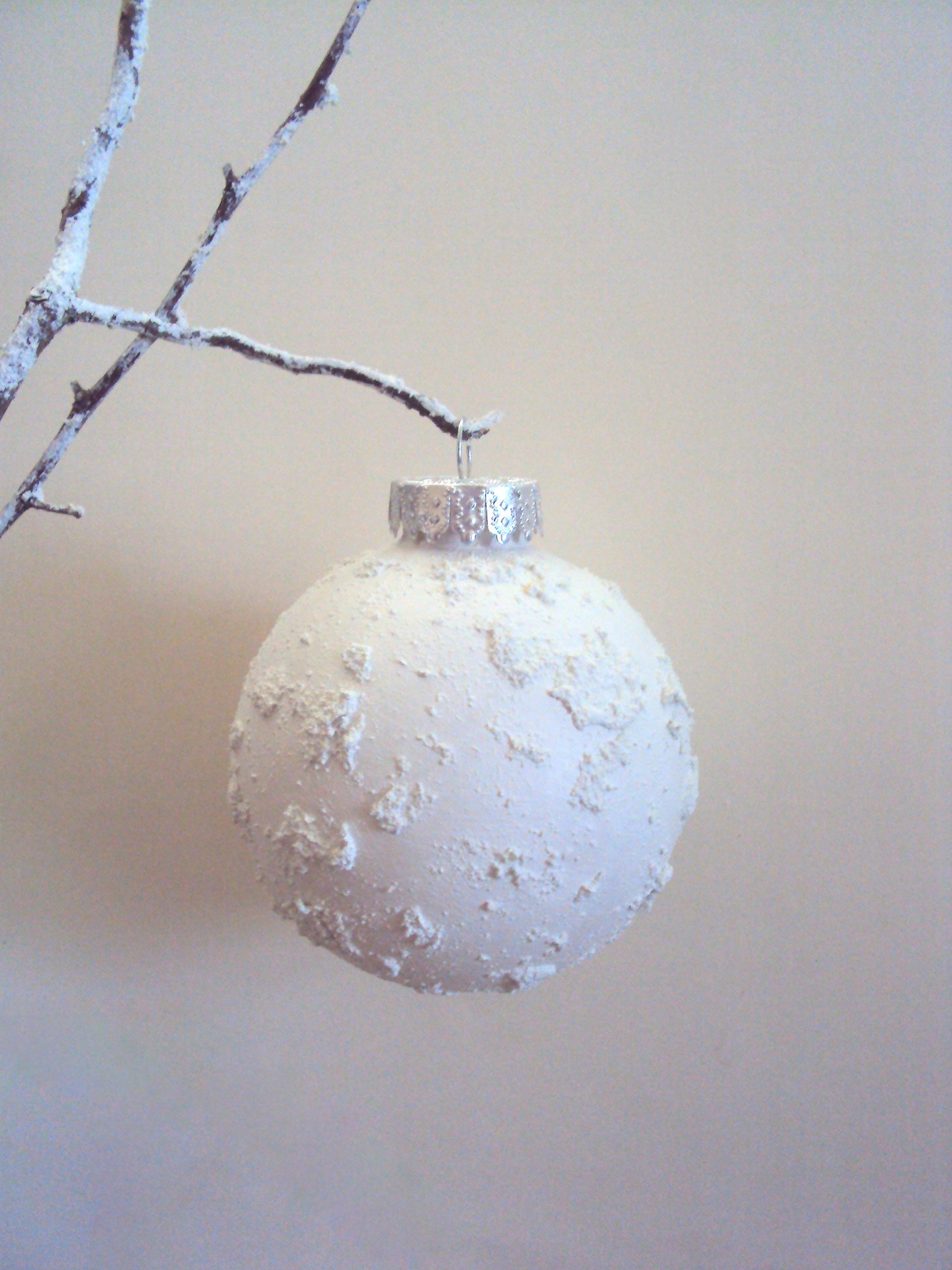 Snow Ball Ornament Frosty Christmas Bauble Nonbreakable | Etsy