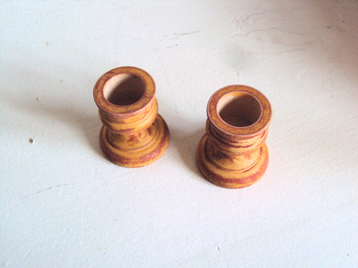 Small Primitive Candle Cups Fall Hostess Gift Rustic - Etsy