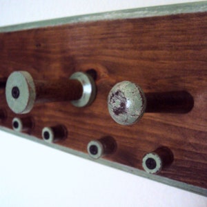Wood Spool Jewelry Rack - Bohemian Entryway Key Holder - Rustic Chic ...