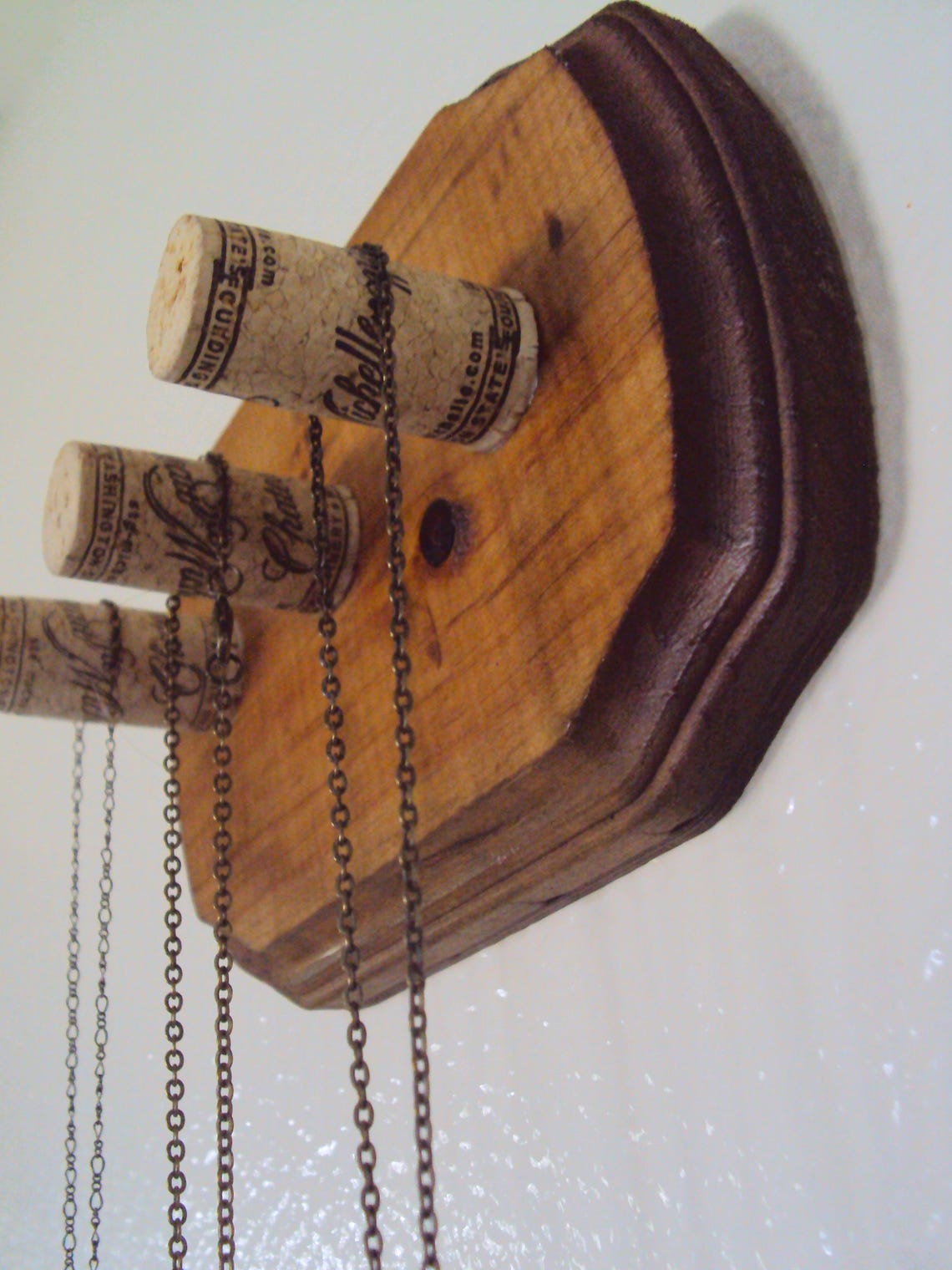 Rustic Gypsy Jewelry Display Bohemian Necklace Holder Wood | Etsy