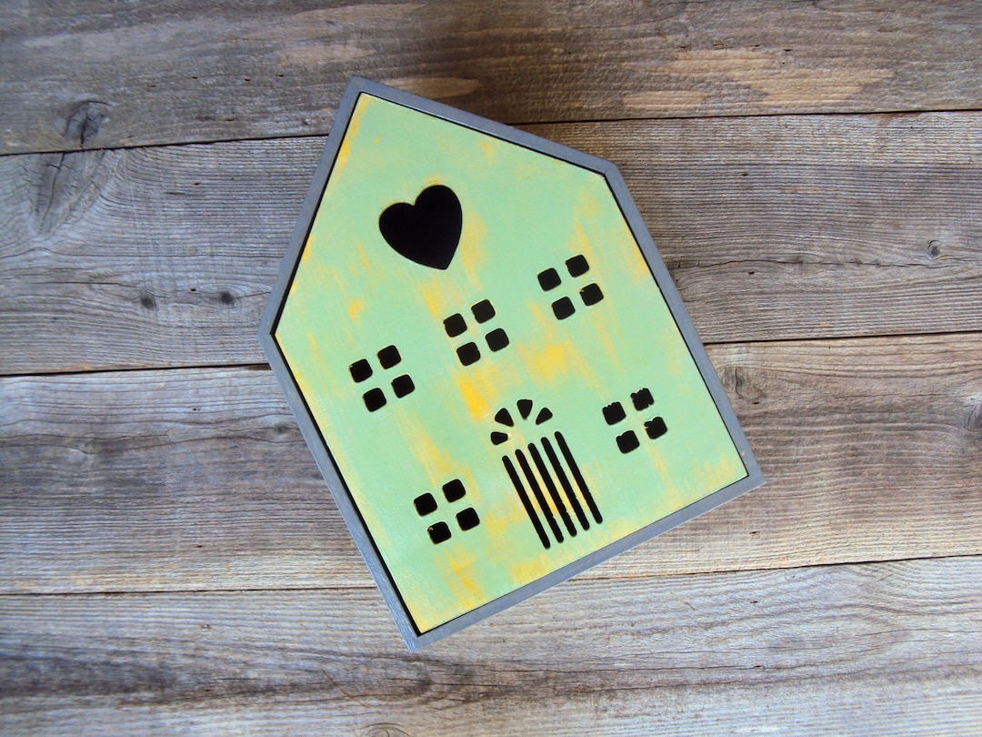 Hand Painted Doll House Drawer - Cottage Decor - Country Garden Folk ...