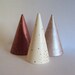 Set of 3 Minimalist Ring Cones Modern Metallic Ring Holder - Etsy