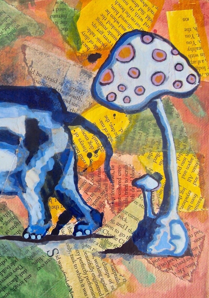 Bold Maximalist Elephant Painting Colorful Animal Art for - Etsy