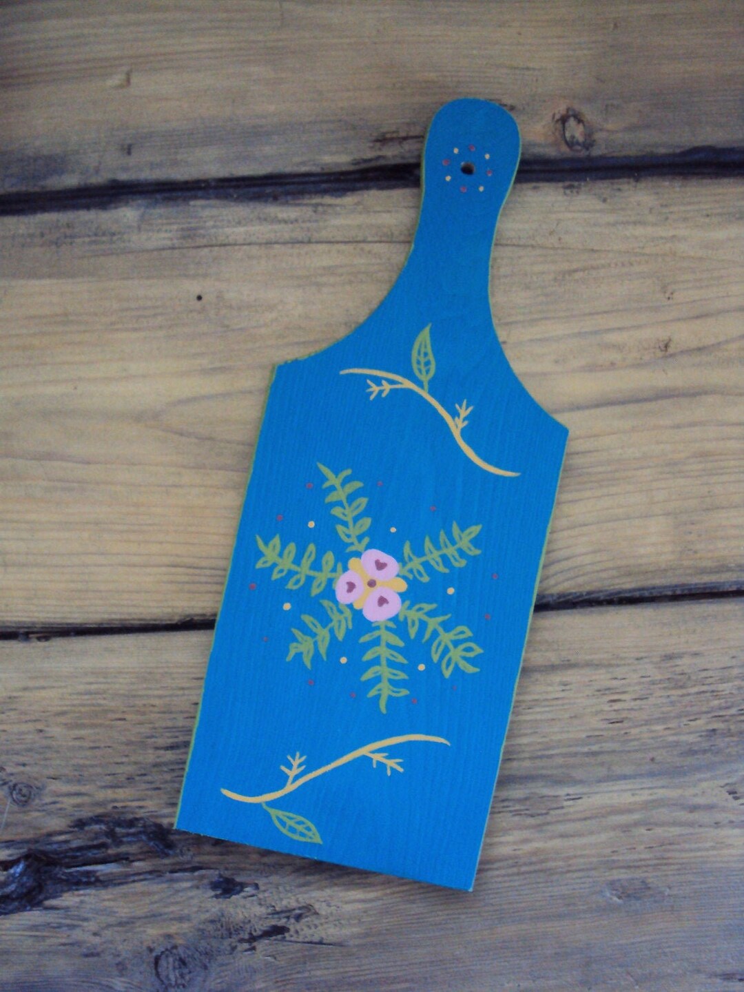 Decorative Floral Wall Paddle - Bohemian Kitchen Decor - Boho Bread ...