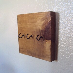 Small Wood Key Holder Rustic Chic Herb Drying Rack Rustic Industrial ...