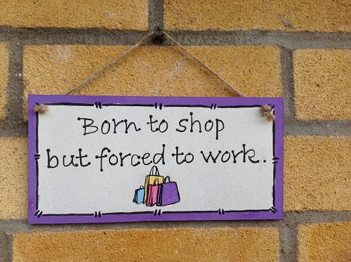 Shopaholic Funny Sign-handmade-wood Plaque-wall Hanging-personalised ...
