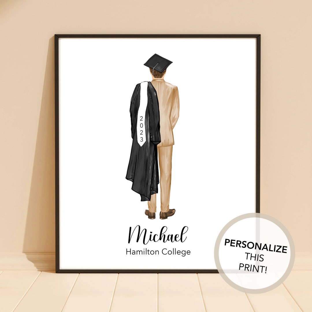 Custom Graduation Personalized Print | 2023 Graduation Gift, College ...