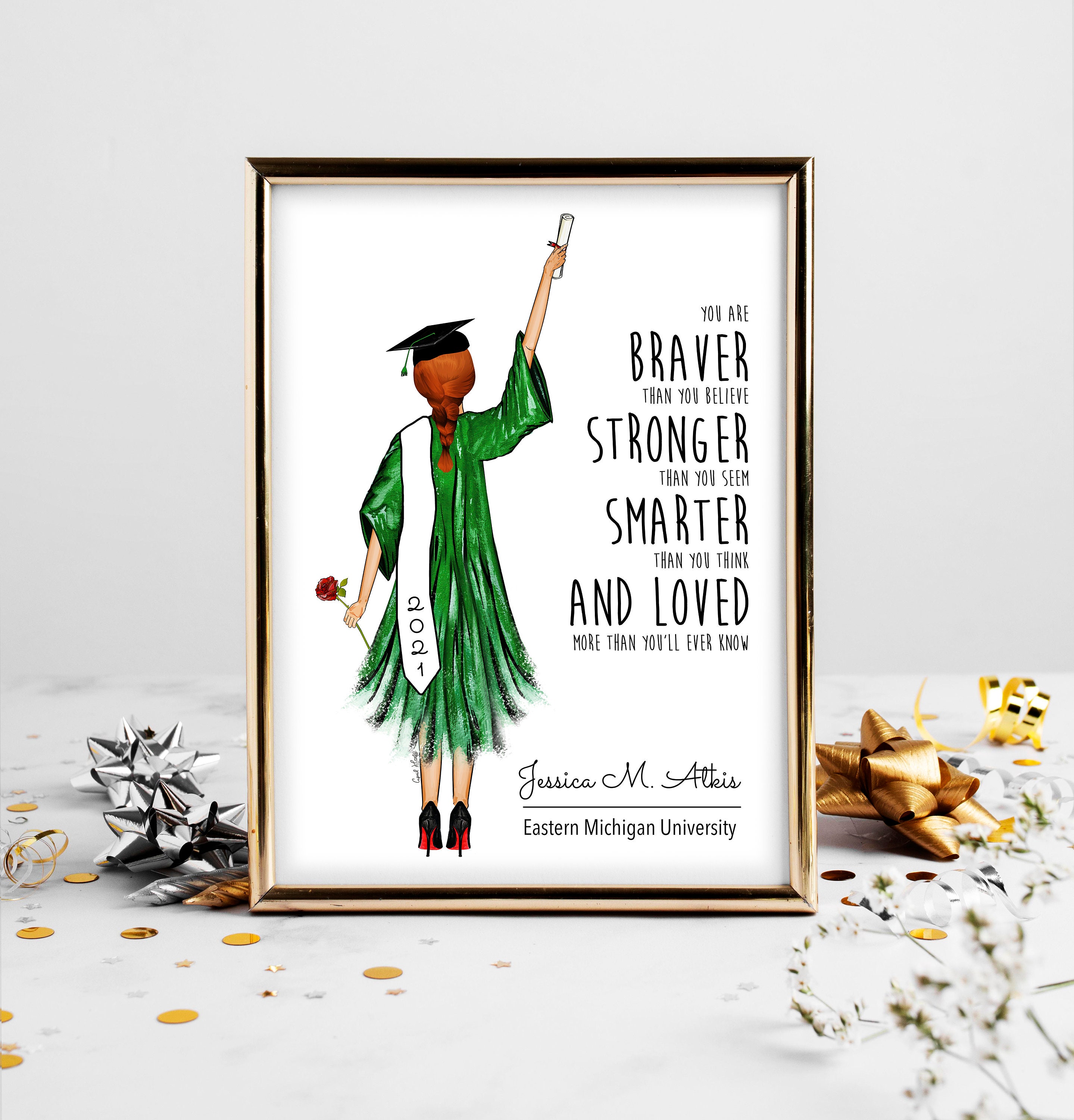 Custom Graduation Personalized Print 2021 Graduation Gift | Etsy