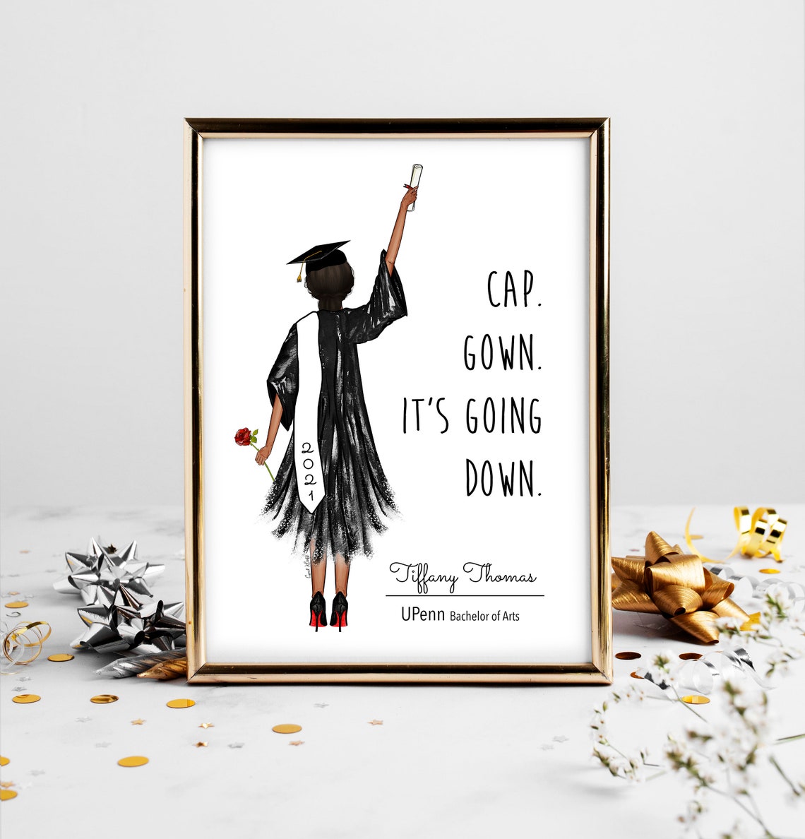 Custom Graduation Personalized Print 2021 Graduation Gift | Etsy